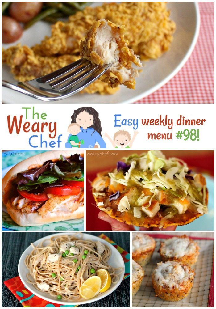 Easy Weekly Dinner Menu 98 Easy Dinner Recipes For You The Weary Chef