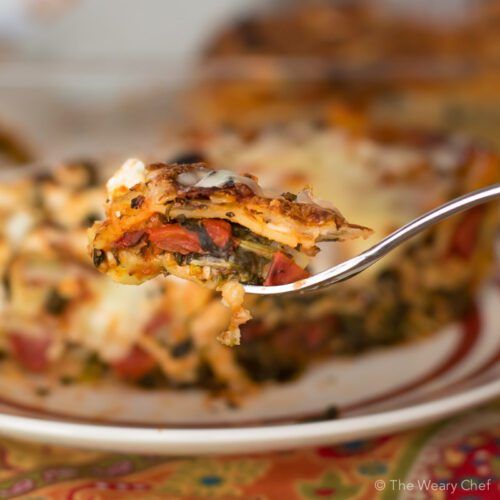 Spinach Artichoke Lasagna The Weary Chef