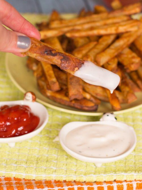 Easy Recipe in Oven of Battered French Fries
