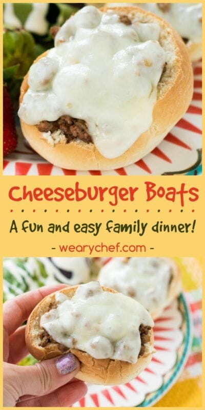 Easy Cheeseburger Boats - The Weary Chef