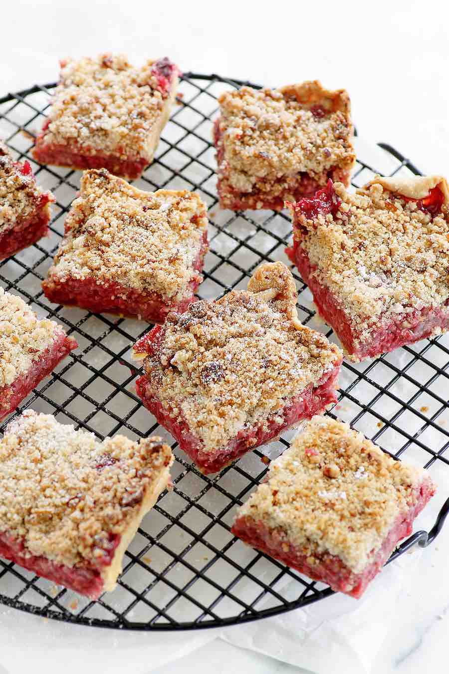 Raspberry Crumble Bars - The Weary Chef